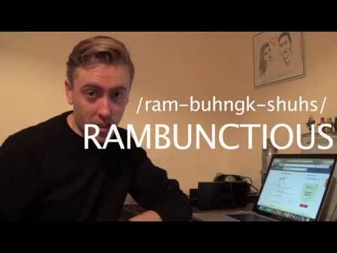 Rambunctious - Word-A-Week Vocabulary Vlog