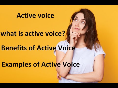 Active voice in English: Definition, Examples, Tips and Usage Explained !