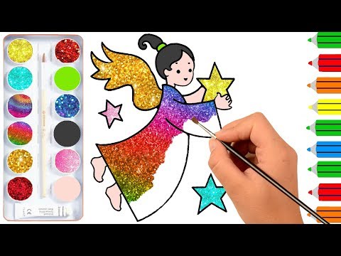 Angel Cartoon Coloring Page for Kids | Drawing for Kids