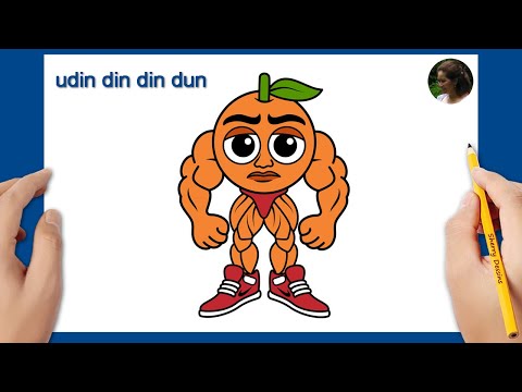 Comment dessiner Udin Din Din Dun facile | Comment dessiner Brainrot | Tuto dessin facile