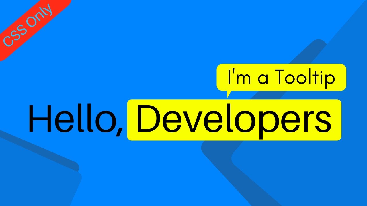 Tooltip CSS | How to create tooltip with only CSS