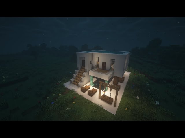 Mini High Tech House Above Pool Minecraft Map