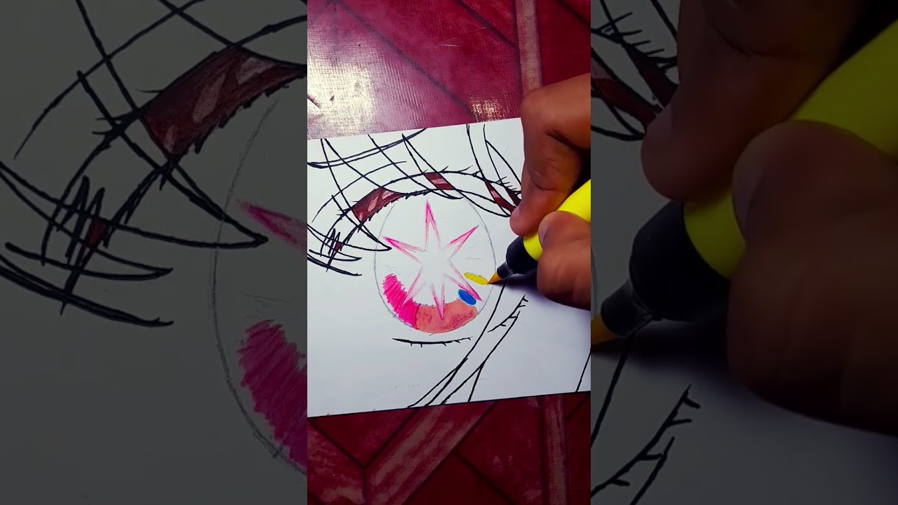 Drawing Ai Hoshino | Oshi no Ko✨️💕 #art #anime #shorts #yoasobi #youtubeshorts #drawing