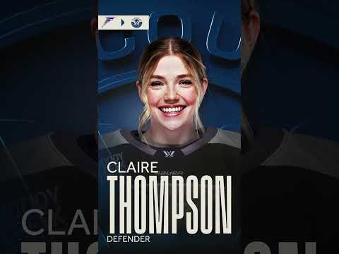 OUR FIRST-EVER PLAYER IS CLAIRE THOMPSON 🗣️ #pwhl #vancouver #hockey #expansion