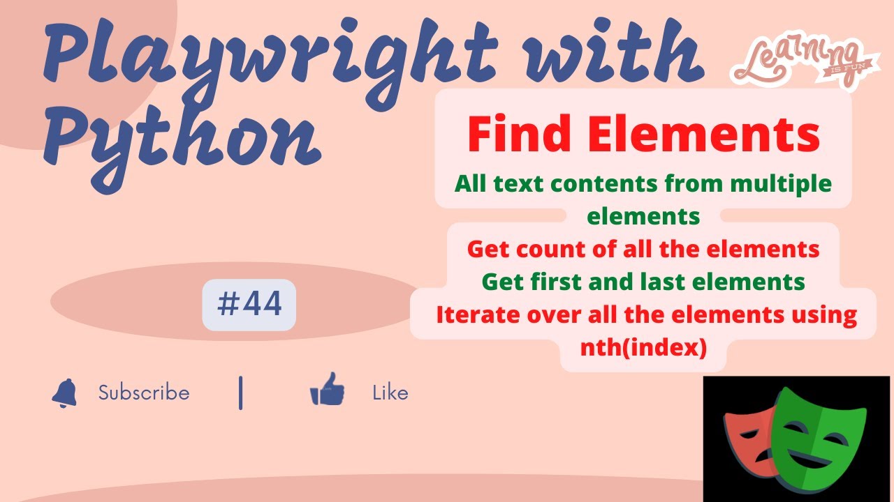 #44 Playwright with Python | Handle multiple elements/locators in Playwright