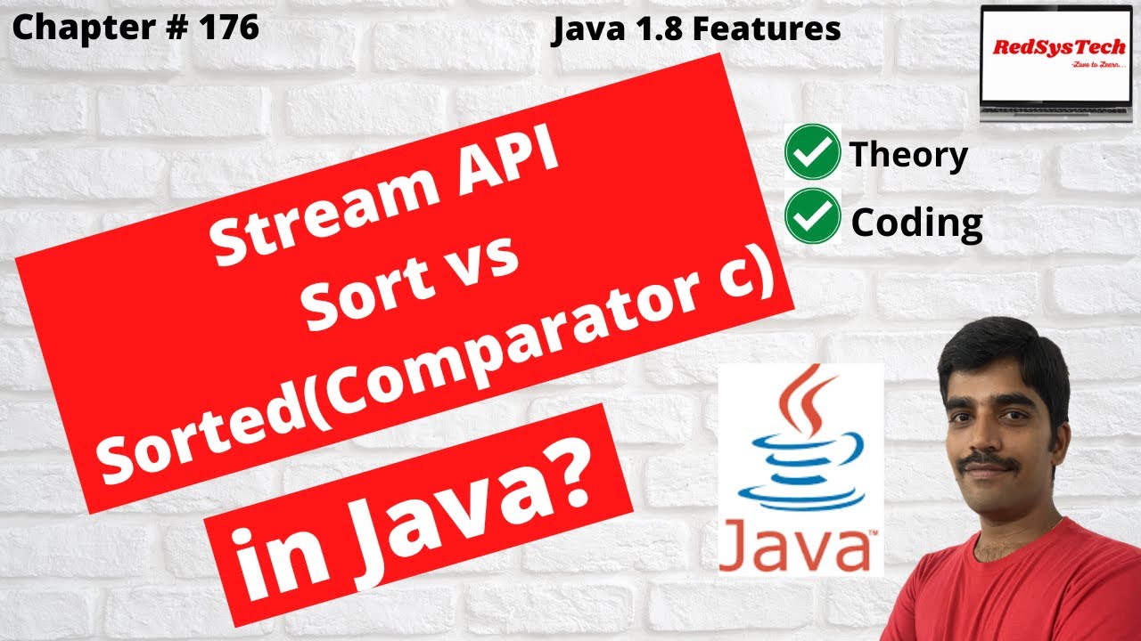 # 176 How To Sort Objects Using Comparator Interface | Sorting Comparator | Stream |java8|RedSysTech