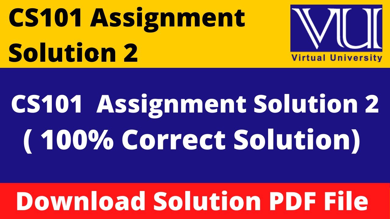 cs101 assignment 2 solution 2023|| Download File in  PDF