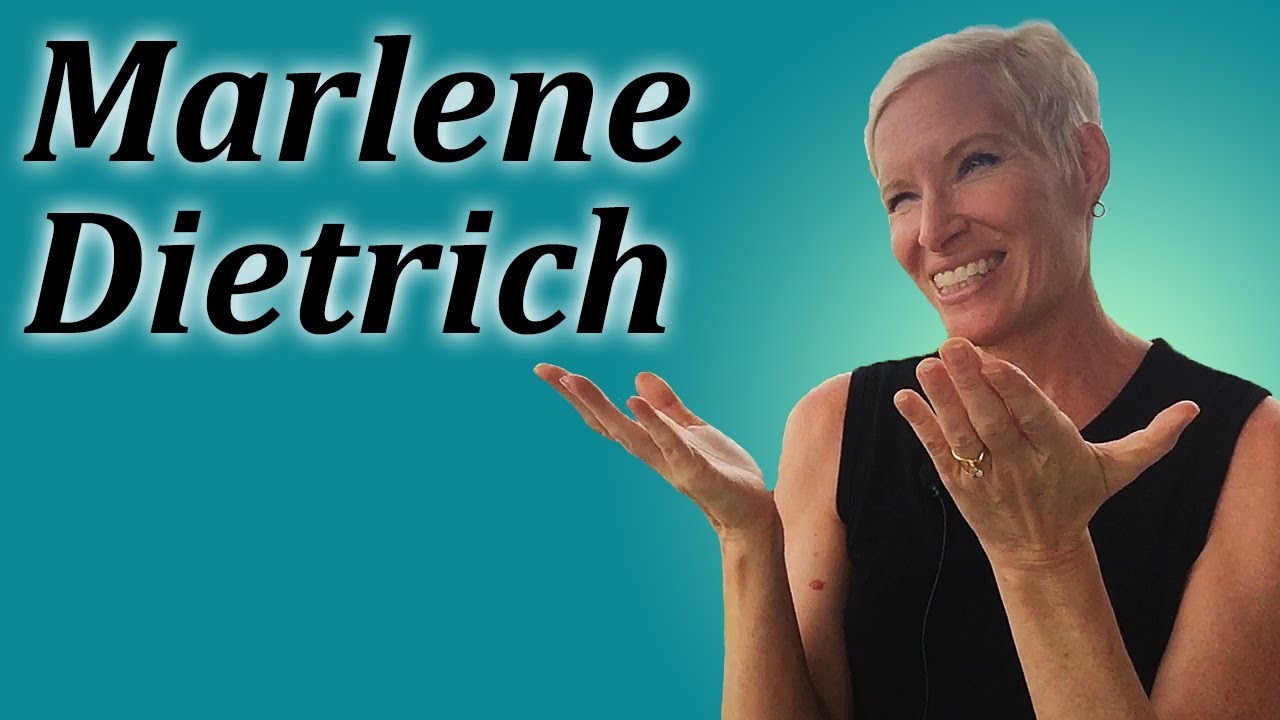 Channeling Marlene Dietrich