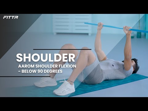 How To Do AAROM Shoulder Flexion - Below 90 degrees | Exercise Video