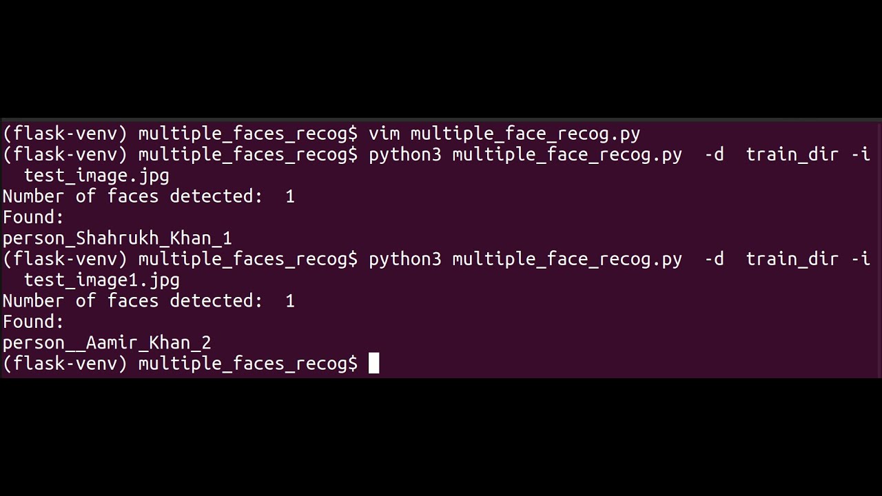 Python multiple face recognition