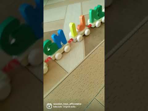 Alphabet train toy for kids.