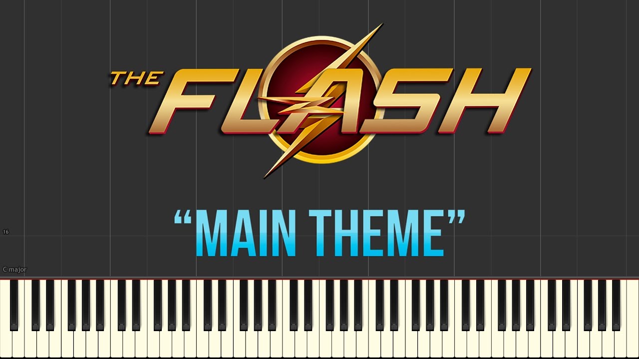 The Flash - Main Theme (Piano Tutorial Synthesia)