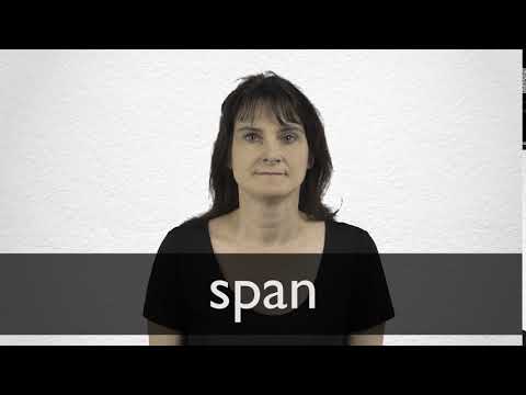 SPAN definition and meaning | Collins English Dictionary