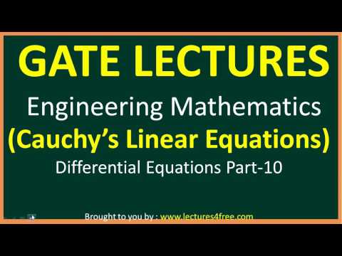 Differential Equation - 11 Video Lecture - Mechanical Engineering