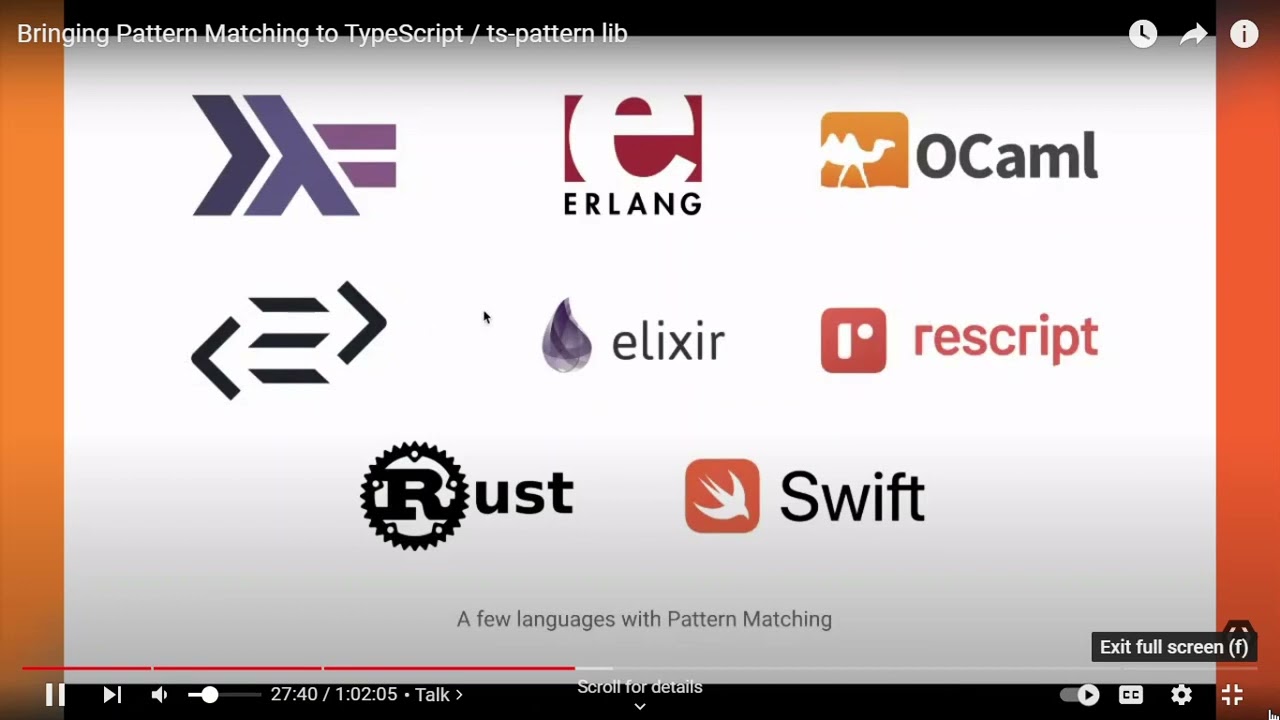 Typescript Pattern Matching Library