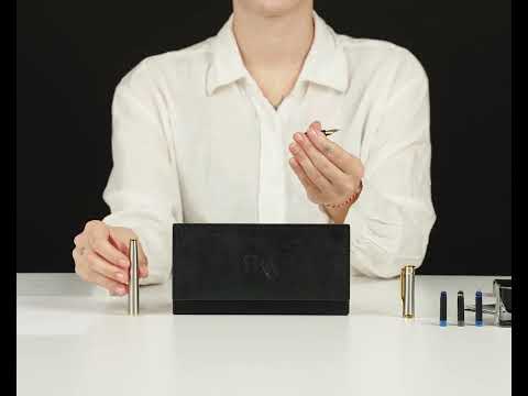 Wordsworth and Black Fountain Pen - How to Install Ink Cartridges #fountainpen #inkcartridges