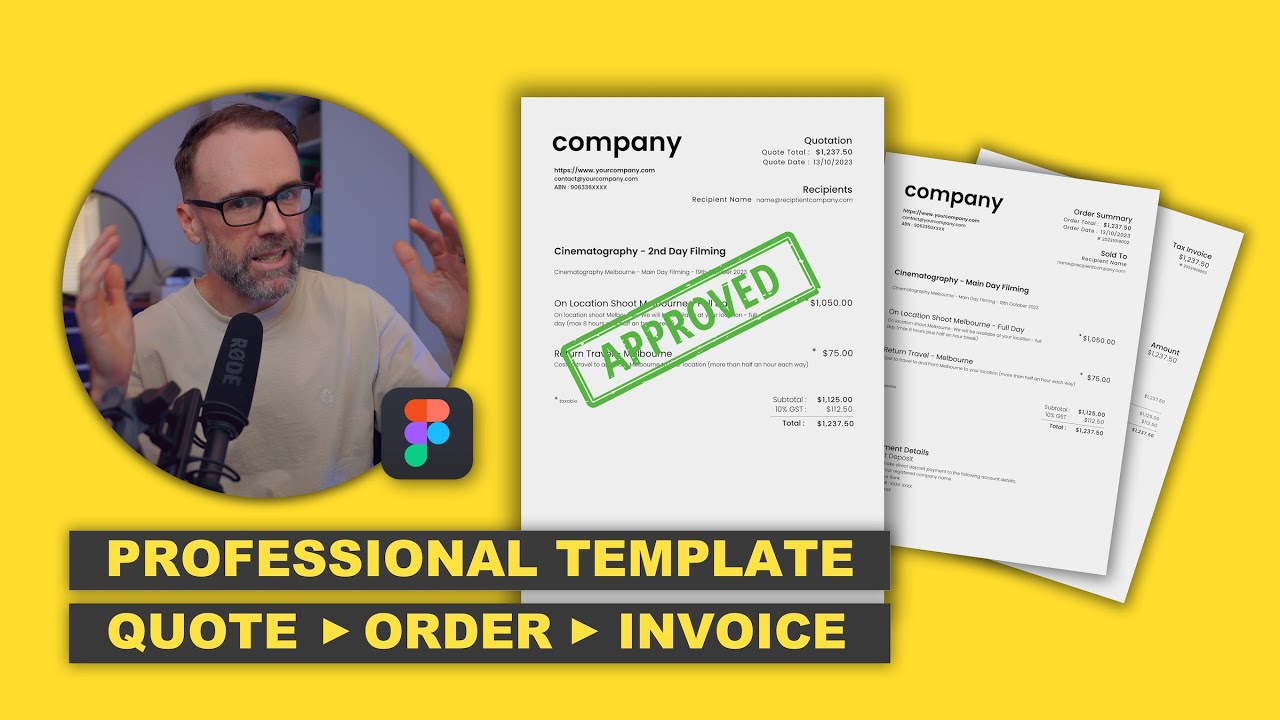 Professional Quotes & Invoices FREE in FIGMA | My Entire Workflow