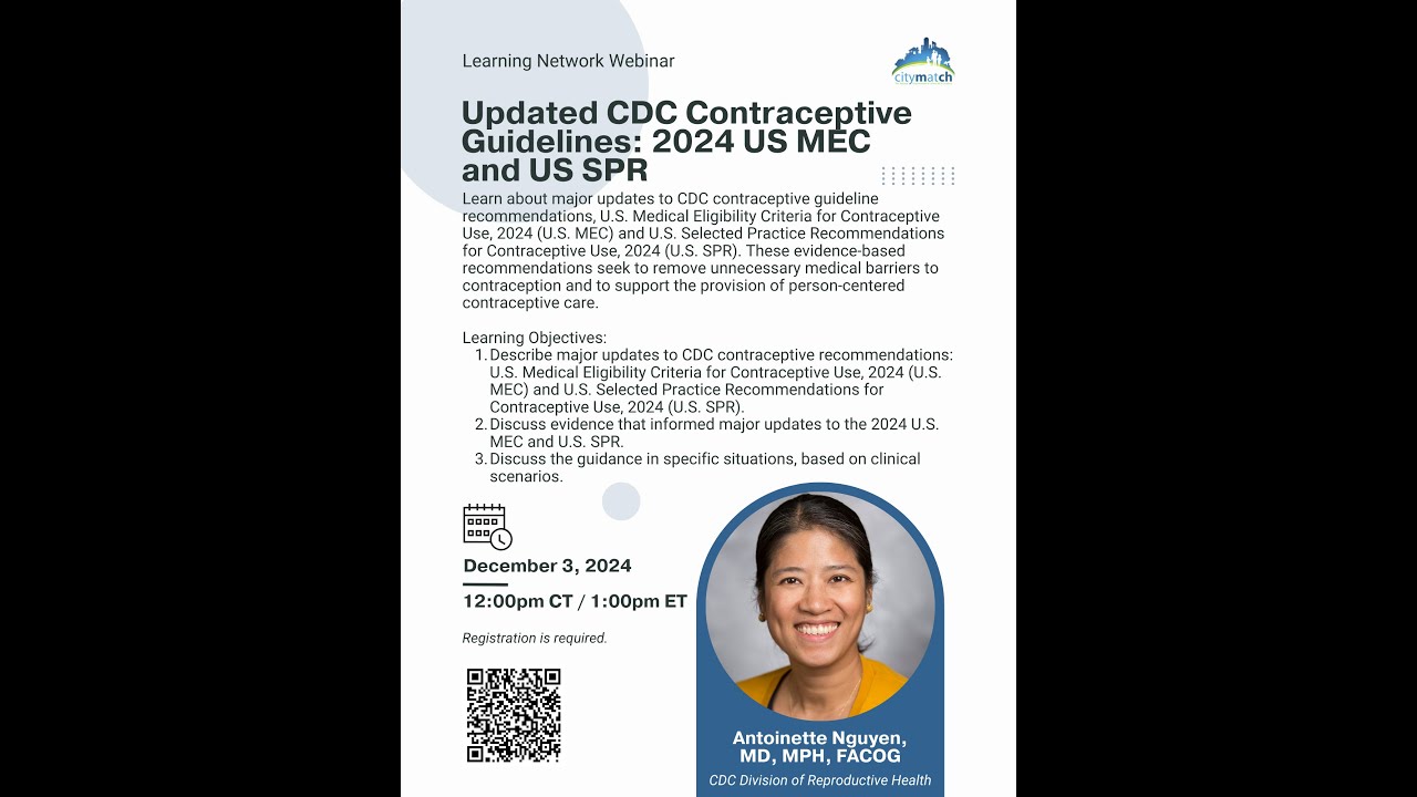 Updated CDC Contraceptive Guidelines: 2024 US MEC and US SPR