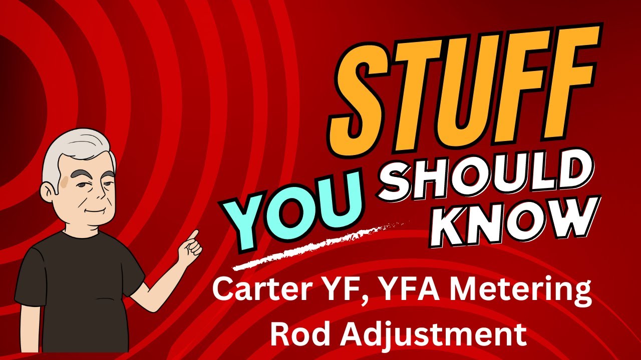 Carter YF & YFA Metering Rod Adjustment