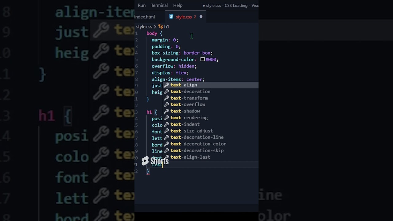 CSS Loading Text Animation Effects #shorts