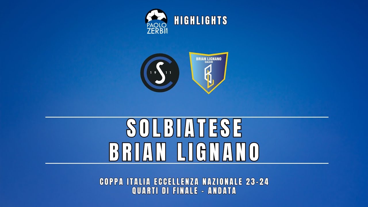 [HIGHLIGHTS] Coppa Italia Eccellenza fase nazionale - Quarti di finale andata - Solbiatese - Lignano