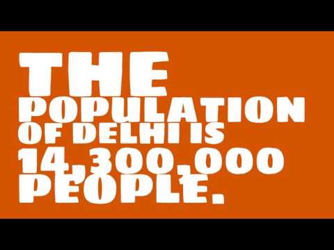 What is the population density of Delhi?