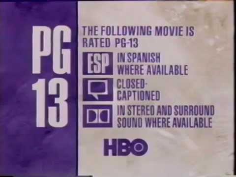 Commercial - HBO PG13 Movie Rating Pre-Roll