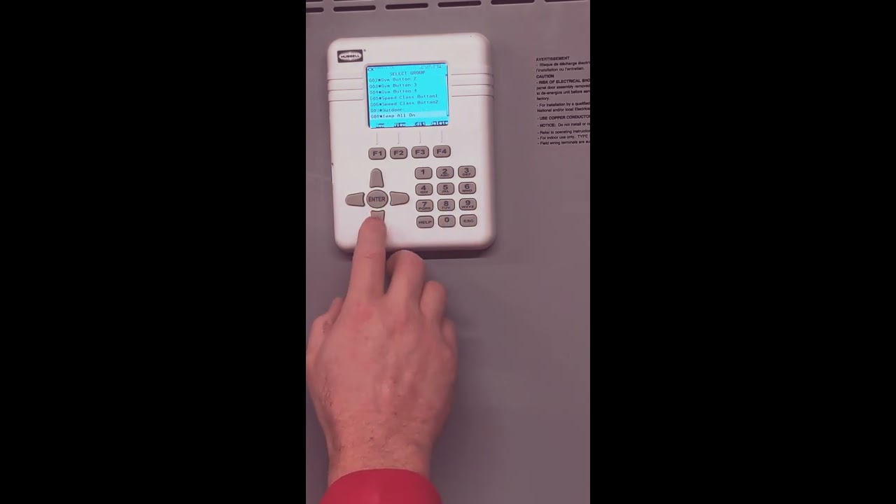 Hubbell CX16 Lighting Control - Groups and Schedule