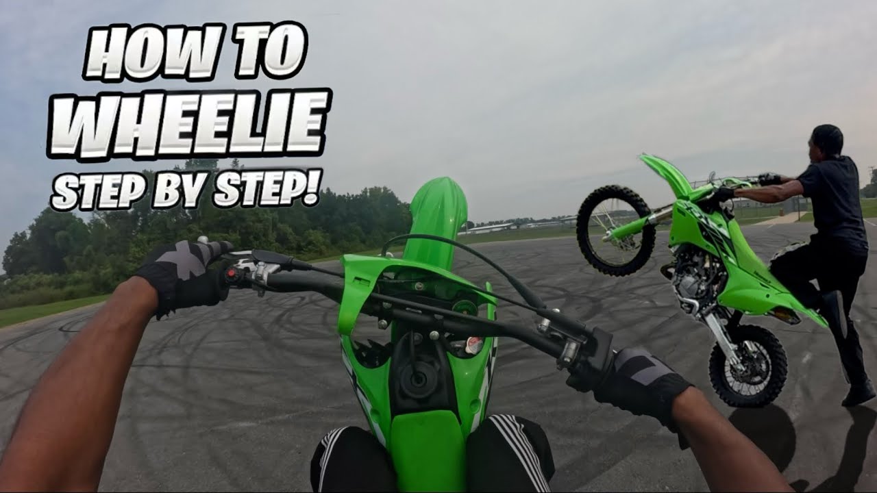HOW TO WHEELIE A KX85 TUTORIAL! (STEP BY STEP)