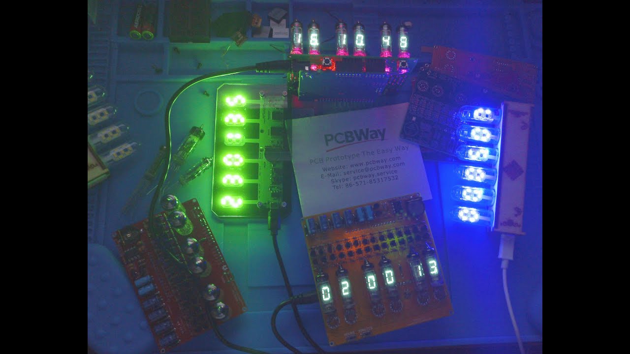 VFD clocks vs 4014 LED fake VFD (part 2.)