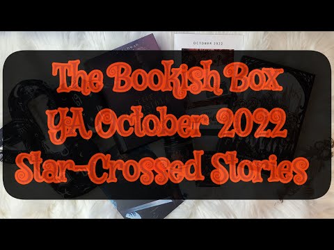 Bookish Box YA October 2022 π Star-Crossed Stories π Bookish Box Unboxing