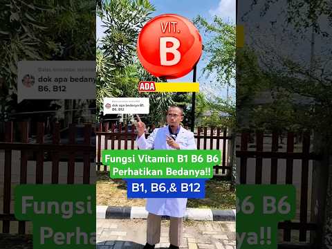 Beda Fungsi Vitamin B1, B6,B12. Vitamin SaraF Wajib Dikonsumsi. #doktersaraf #vitamin #vitaminb12