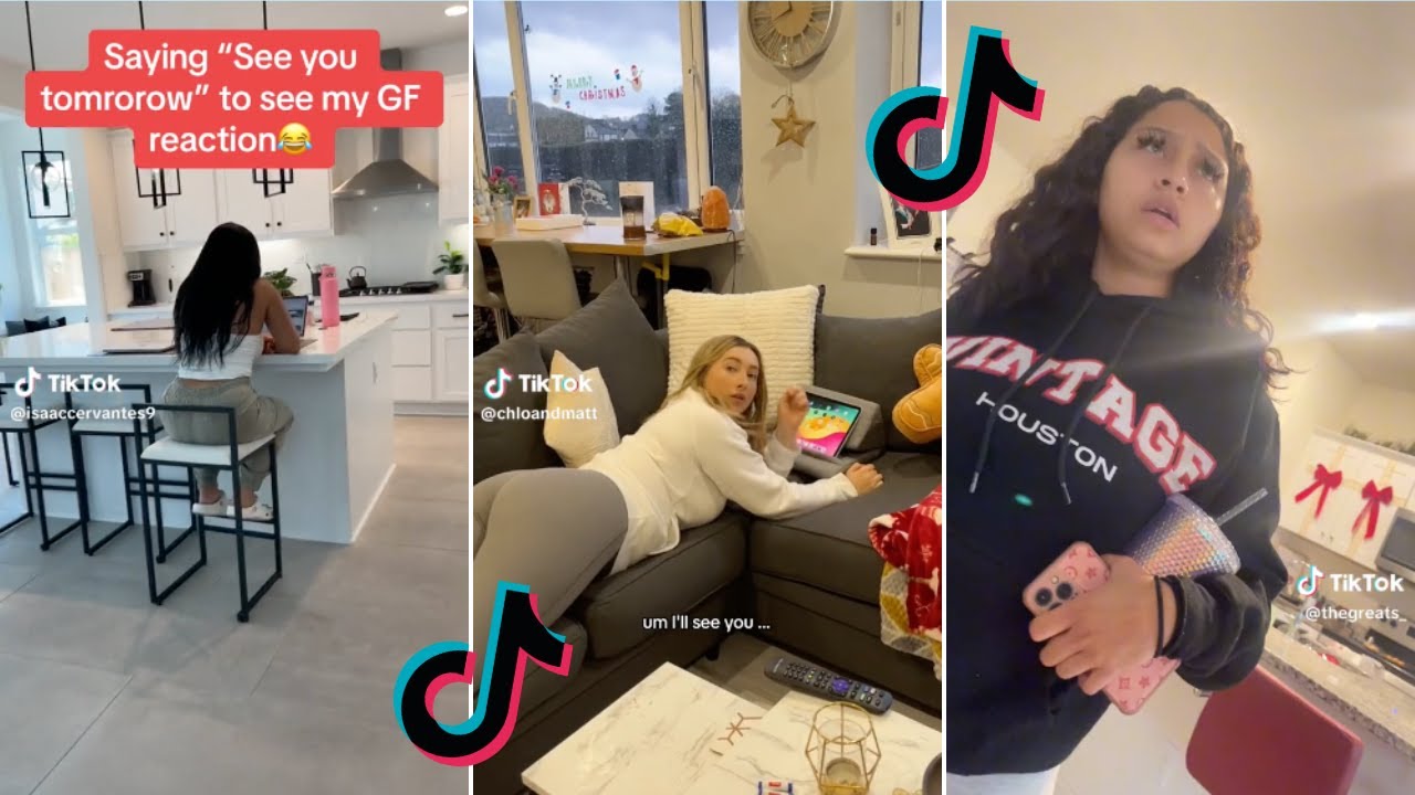 SAYING SEE YOU TOMORROW TO SEE MY GIRLS REACTION | COUPLE PRANKS | TIKTOK VIDEO | FUNNY VIDEO