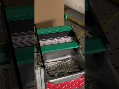 AUTOMATED HYPODERMIC TUBING FEED AND SINGULATION ROTARY INDEX AND DROP SYSTEM