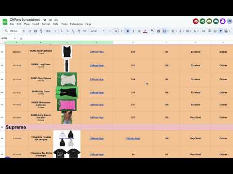 The Best CNFans Spreadsheet August 2024