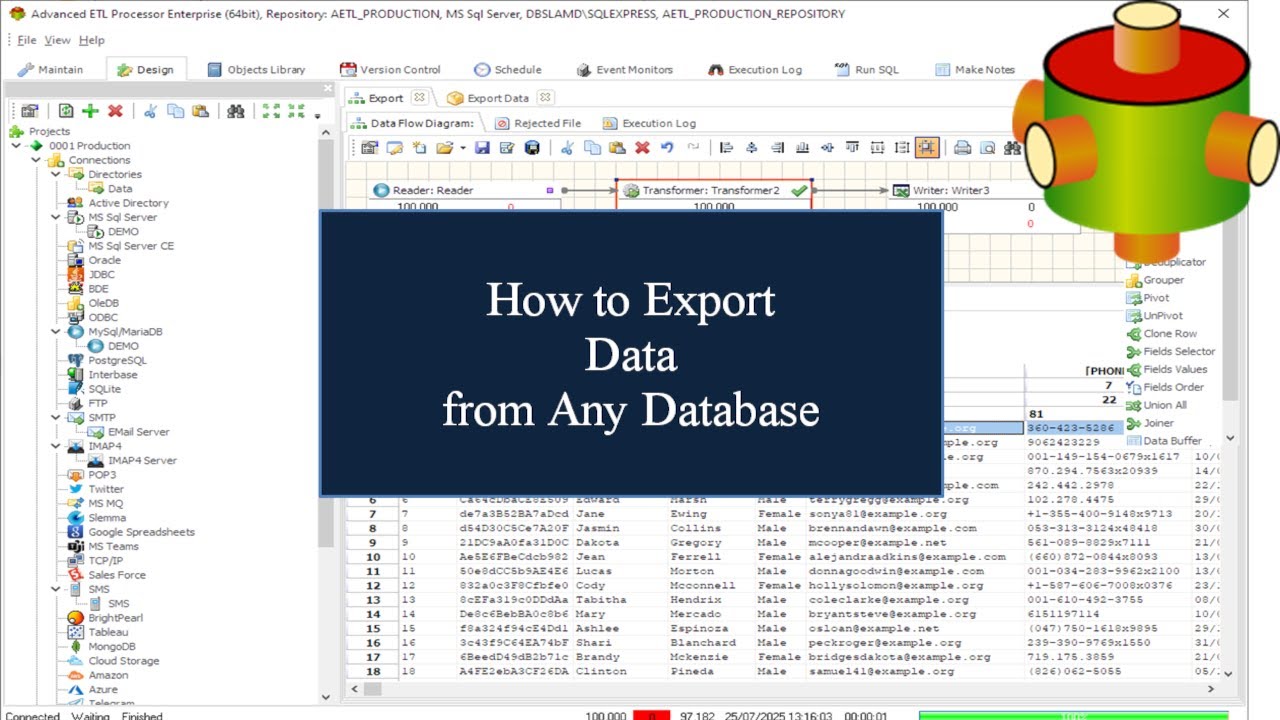 How To Export Data From Any Database | Advanced ETL Processor Tutorial 🎥