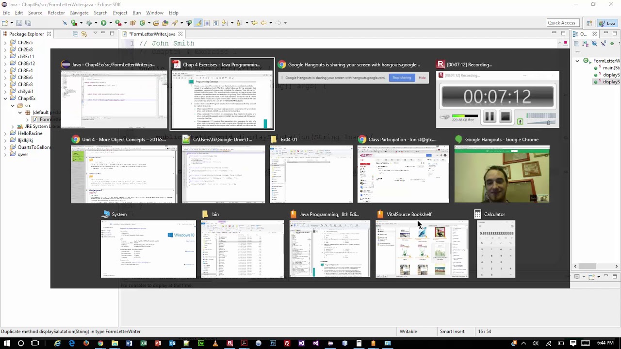 Java Programming 1 - Chapter 4 Exercises 1 and 2