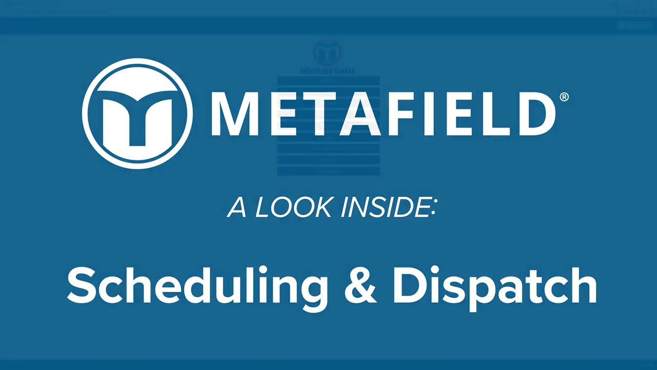 Scheduling & Dispatch | MetaField Demo | Construction Materials Testing Software