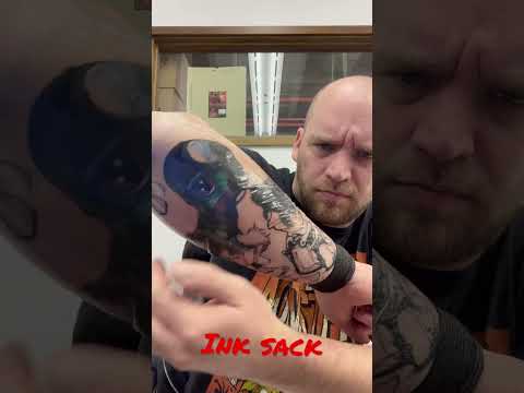 Ink sack #newschooltattoo #ink #tattoo #2023 #plasma #saniderm