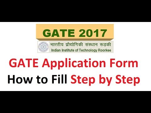 GATE Application Form – How to Fill online « Engineering Entrance Exams