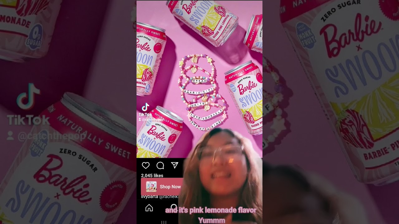 Swoon x Barbie collab #popculturenews #swoon #barbie #drinks #barbiemovie #pinklemonade