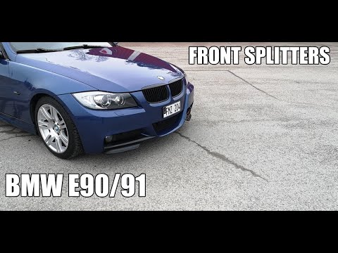 BMW E90/91 How To Install Front Splitters