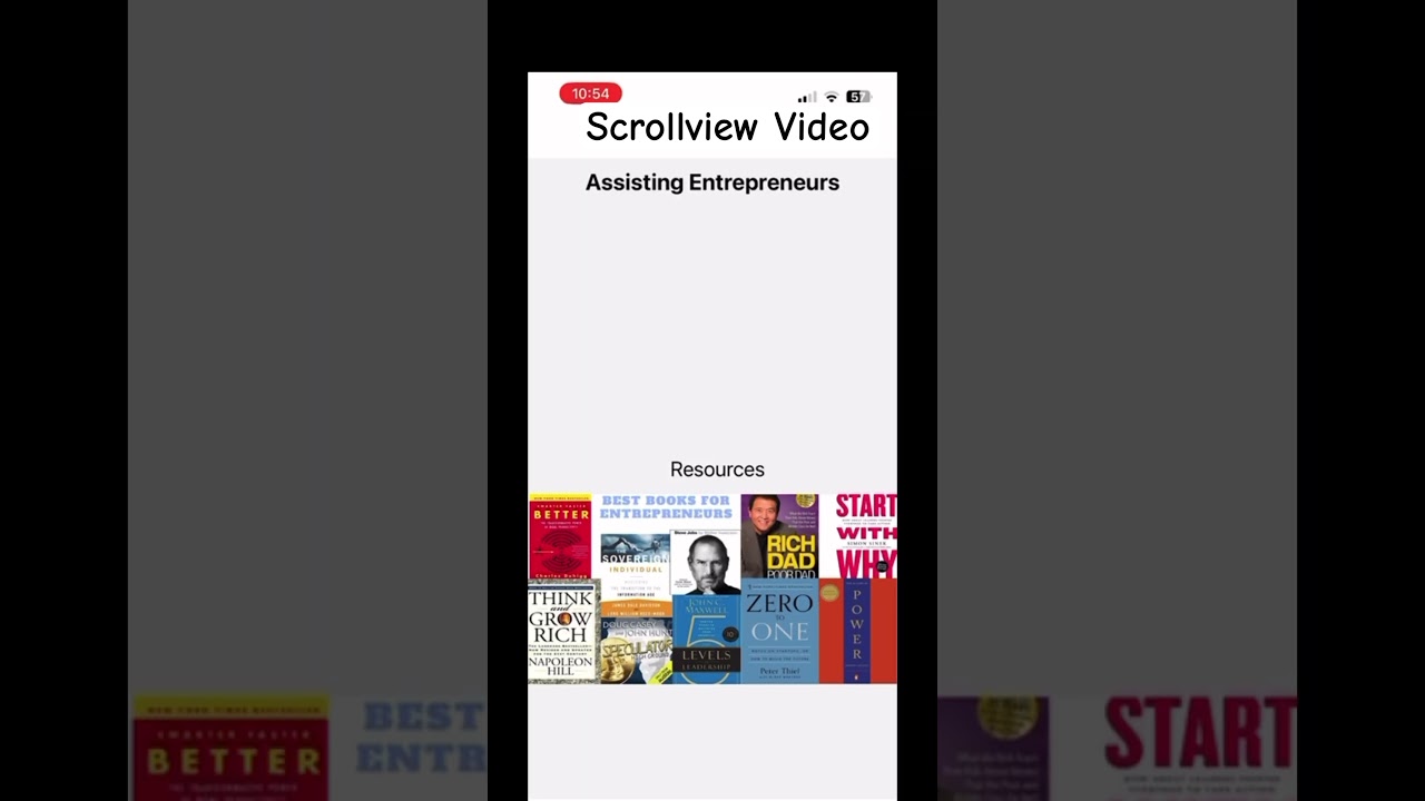 React Native Scroll view:  Scrollview Video #coding #shorts