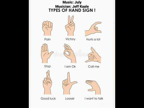 علامات اليد بالانجليزية hand signs in English