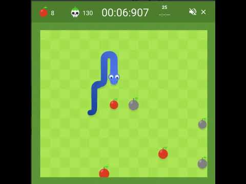 [Google snake game] Poison mode 3 apples in 20 sec 790 ms