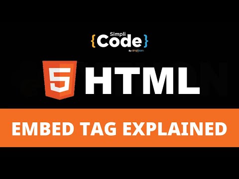 HTML Embed Tag Explained | Embed Tag In HTML | How To Use Embed Tag In HTML | SimpliCode