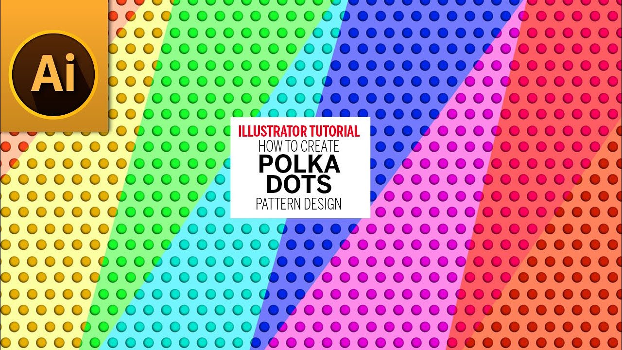 Polka Dot Pattern | Dots Pattern Background | Modern Style Pattern | Illustrator Tutorial