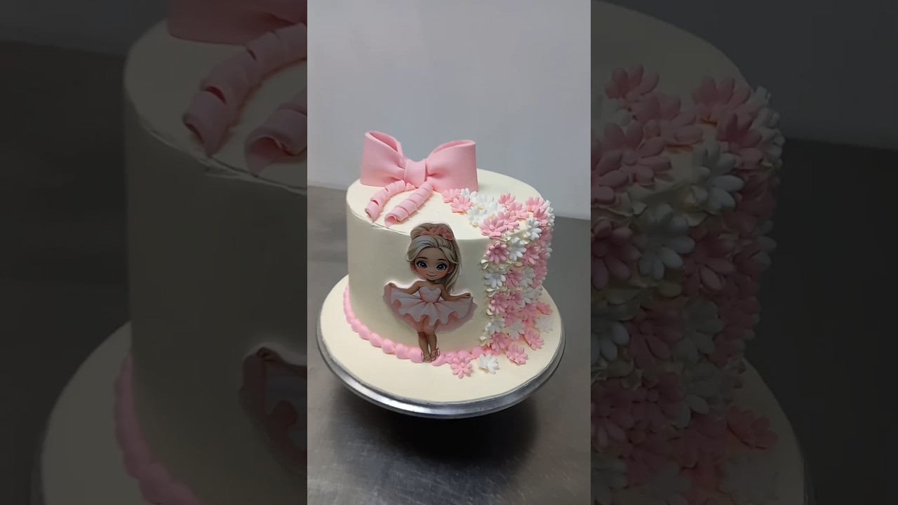 ballerina cake #lovely #beautiful #ballerina #cake #kids #birthday #cakedecorating #london #ytshorts