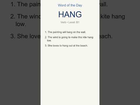 Can You Use HANG in a Sentence? Try These Fun Ways!