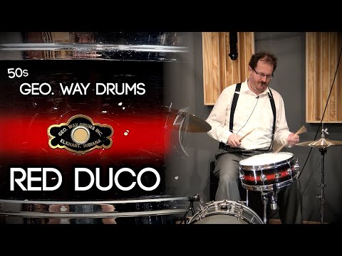 George Way 5x14" Vintage Studio Model Snare Drum - Black and | Reverb